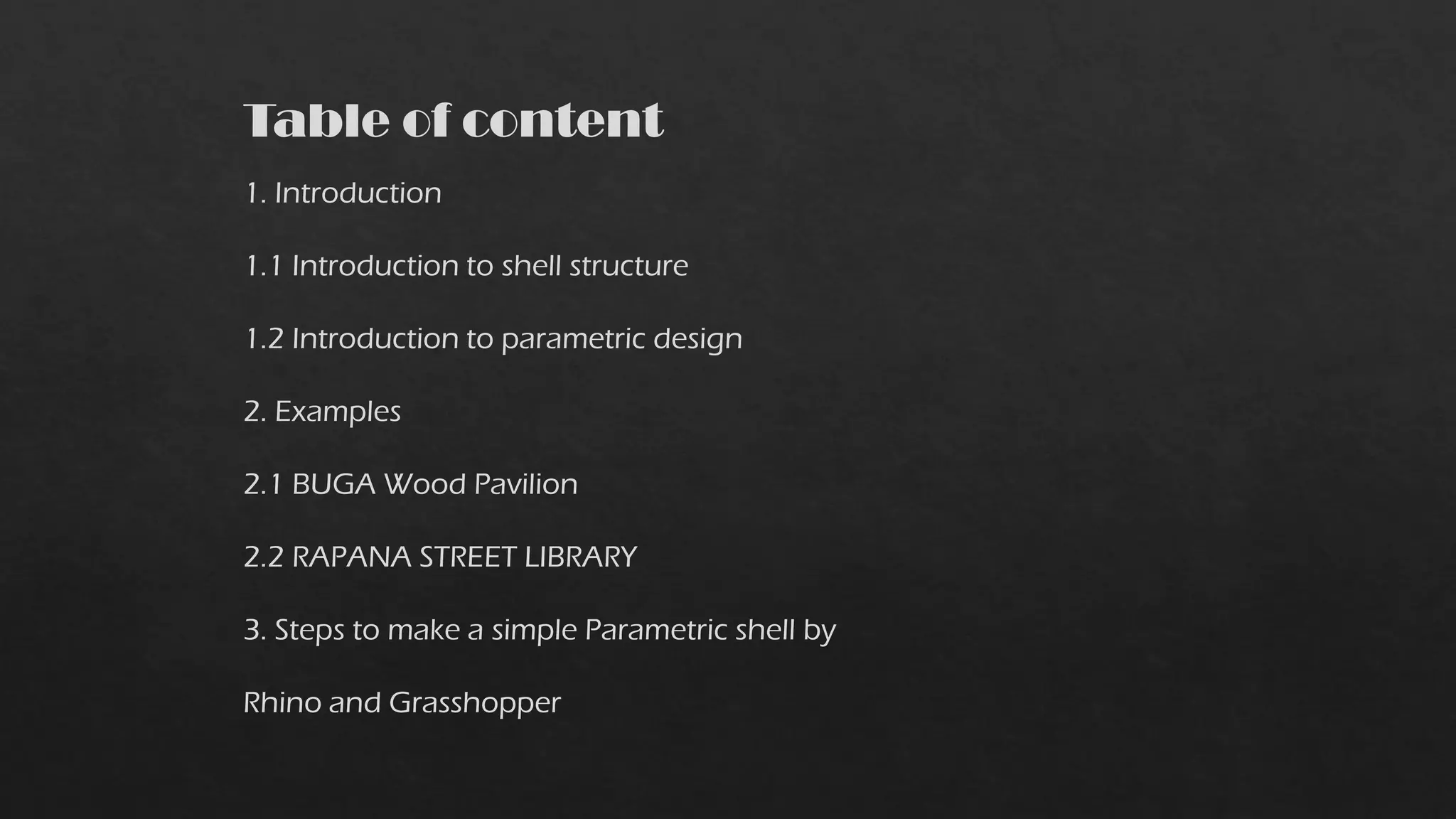 Parametric shell structure | PDF