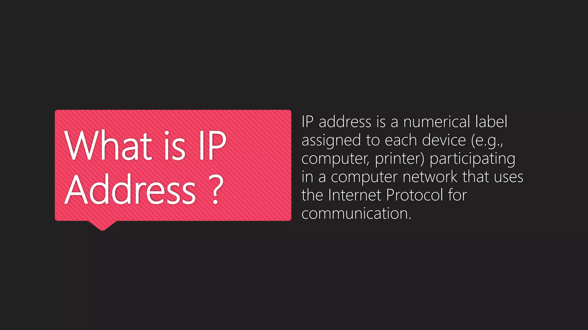 IP address & Domain name | PPTX