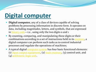 Computer application | PPTX | Operating Systems | Computer Software and ...