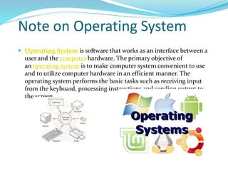 Computer application | PPTX | Operating Systems | Computer Software and Applications