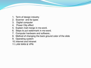 Computer application | PPTX | Operating Systems | Computer Software and ...