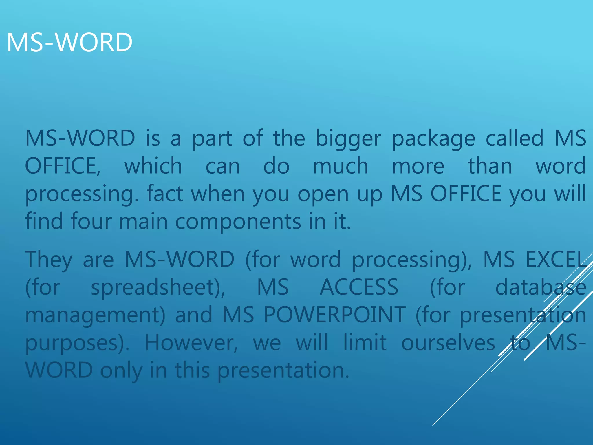 MS WORD | PPTX