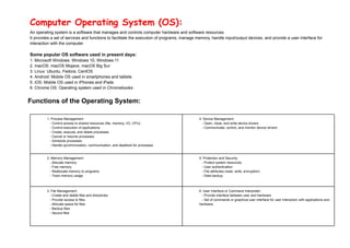 Computer Application and Agri Informatics | PDF