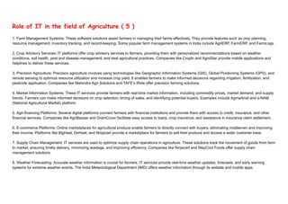 Computer Application and Agri Informatics | PDF