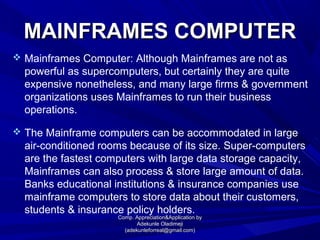 Computer Studies, Uses, Computer application and appreciation | PPT