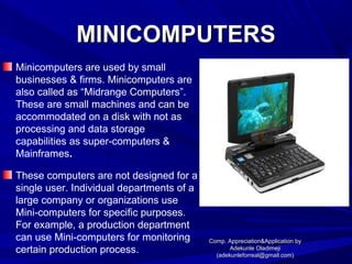 Computer Studies, Uses, Computer application and appreciation | PPT