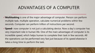 Computer application appreciation unit i | PPTX
