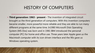Computer application appreciation unit i | PPTX