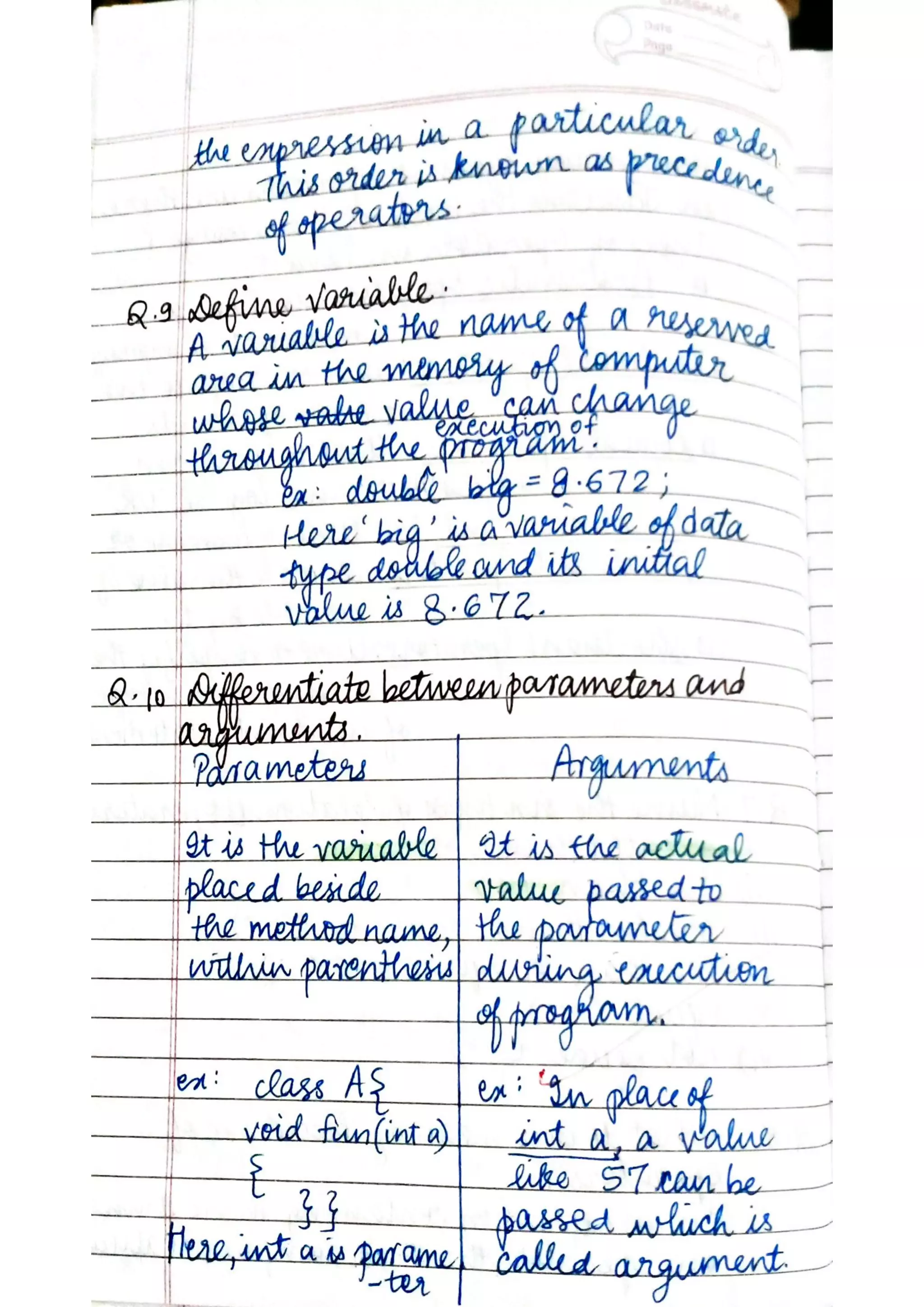 Icse Computer Applications Class X Handwritten Notes Pdf