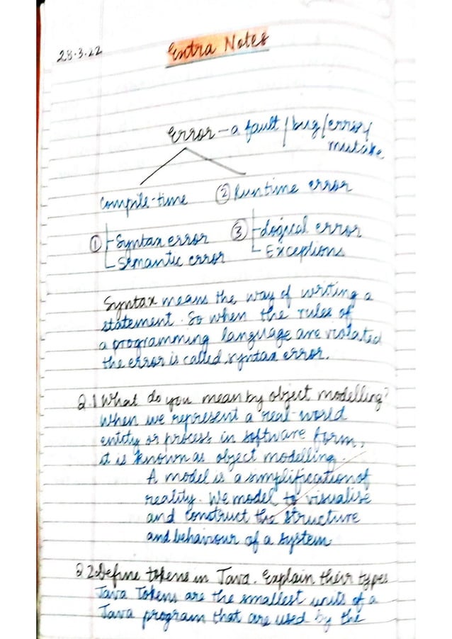 ICSE Computer Applications Class X Handwritten Notes | PDF | Technology ...