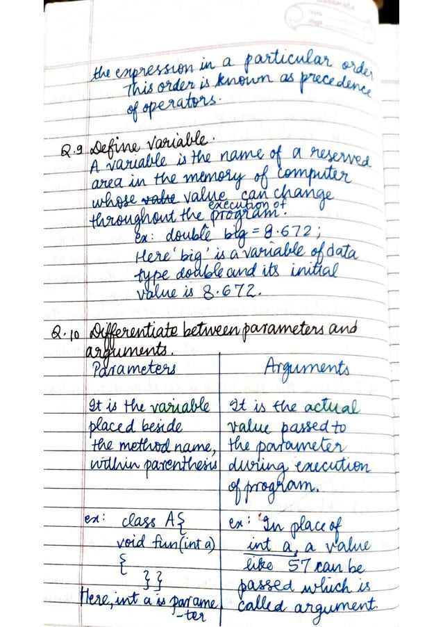 ICSE Computer Applications Class X Handwritten Notes | PDF | Technology ...