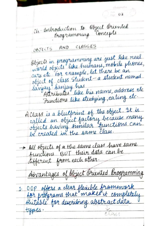 Icse Computer Applications Class X Handwritten Notes Pdf