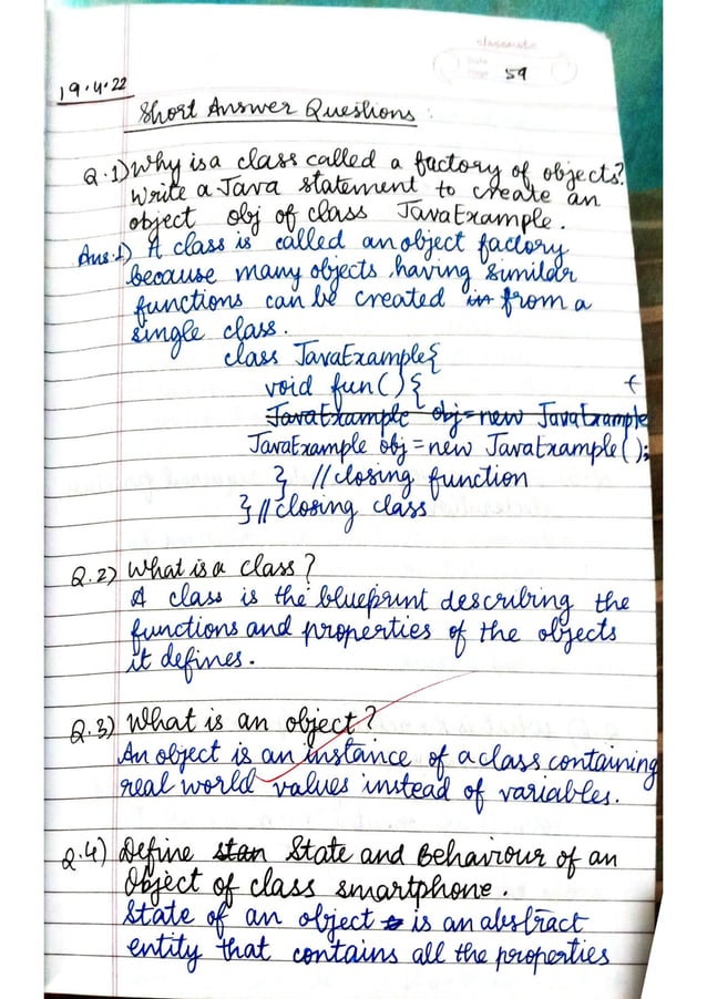 ICSE Computer Applications Class X Handwritten Notes | PDF