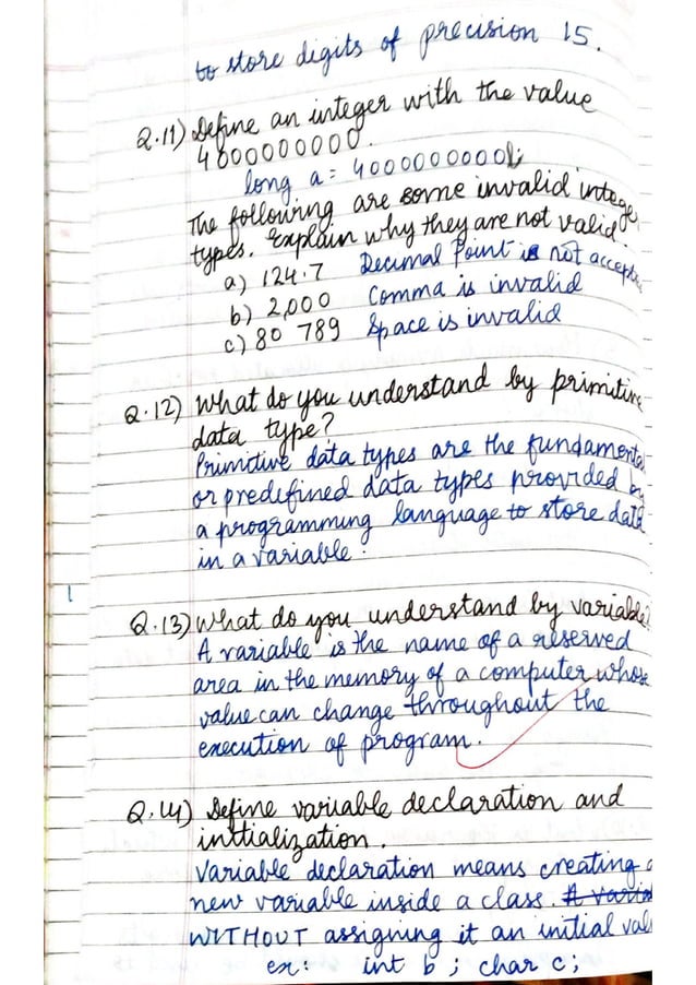 ICSE Computer Applications Class X Handwritten Notes | PDF
