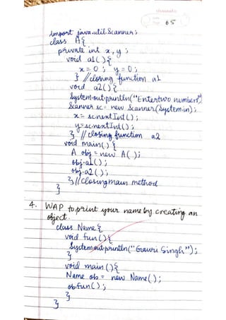 ICSE Computer Applications Class X Handwritten Notes | PDF