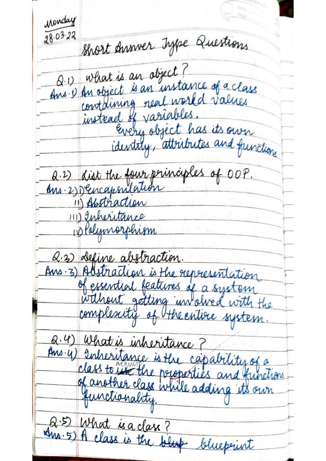 Icse Computer Applications Class X Handwritten Notes Pdf
