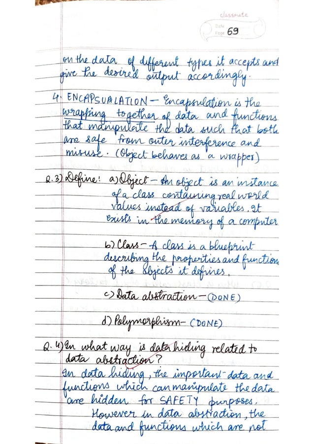ICSE Computer Applications Class X Handwritten Notes | PDF