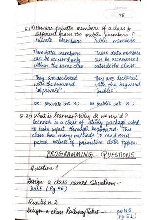 ICSE Computer Applications Class X Handwritten Notes | PDF