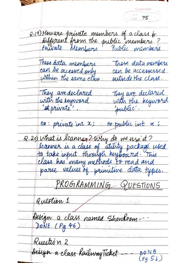 ICSE Computer Applications Class X Handwritten Notes | PDF