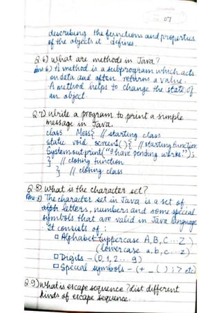 ICSE Computer Applications Class X Handwritten Notes | PDF