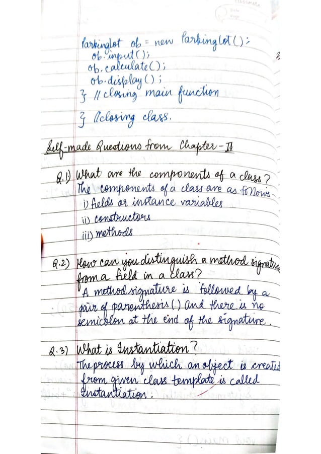 ICSE Computer Applications Class X Handwritten Notes | PDF