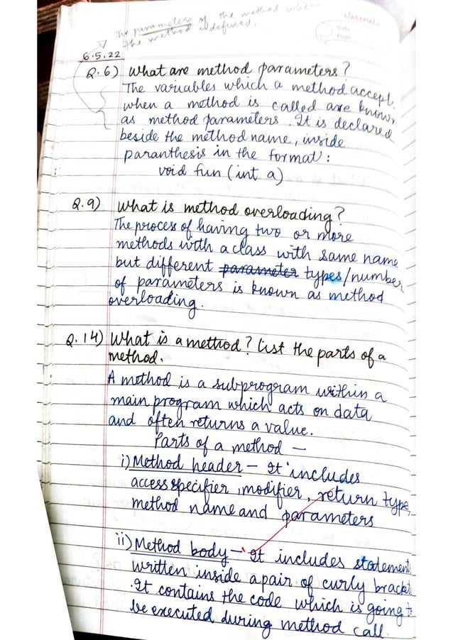 ICSE Computer Applications Class X Handwritten Notes | PDF