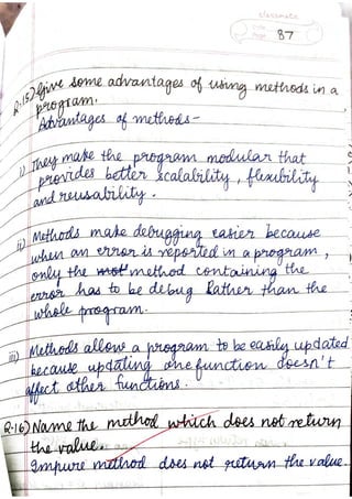 ICSE Computer Applications Class X Handwritten Notes | PDF