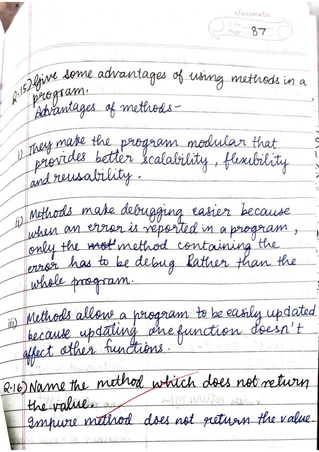 ICSE Computer Applications Class X Handwritten Notes | PDF