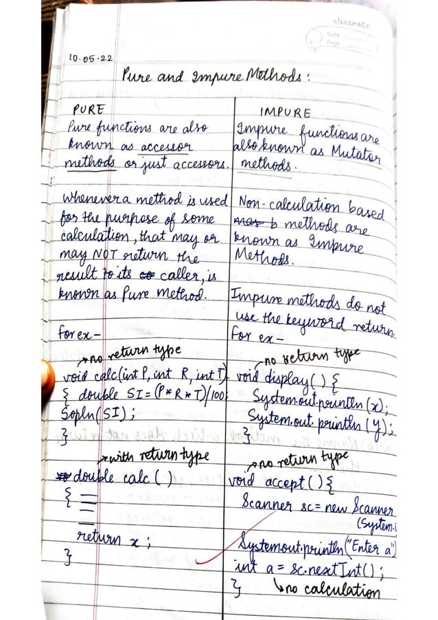ICSE Computer Applications Class X Handwritten Notes | PDF