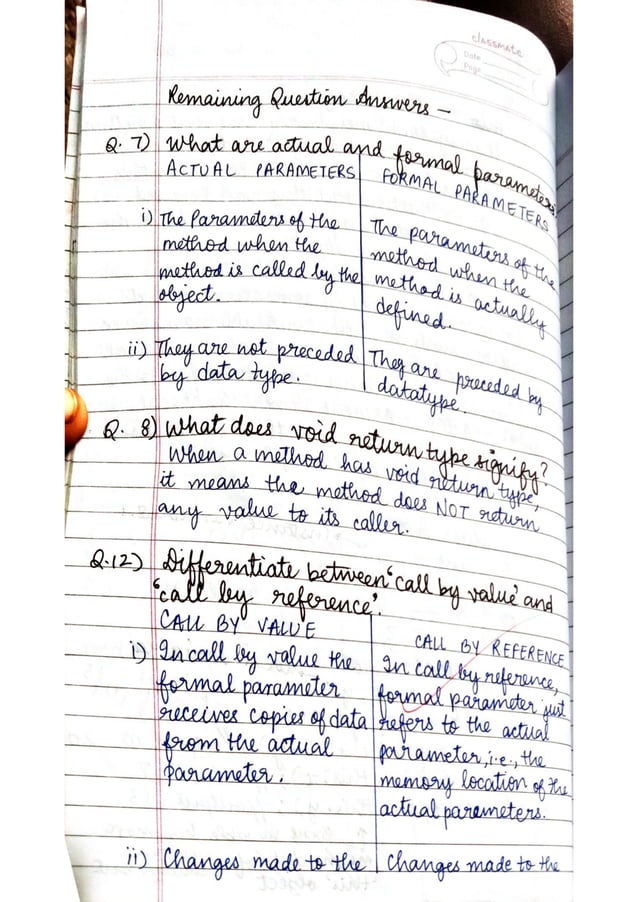ICSE Computer Applications Class X Handwritten Notes | PDF