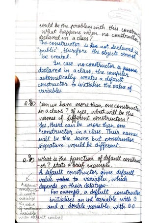 ICSE Computer Applications Class X Handwritten Notes | PDF