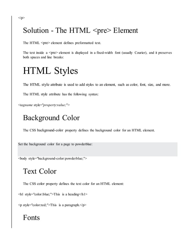 Computer application html | PDF