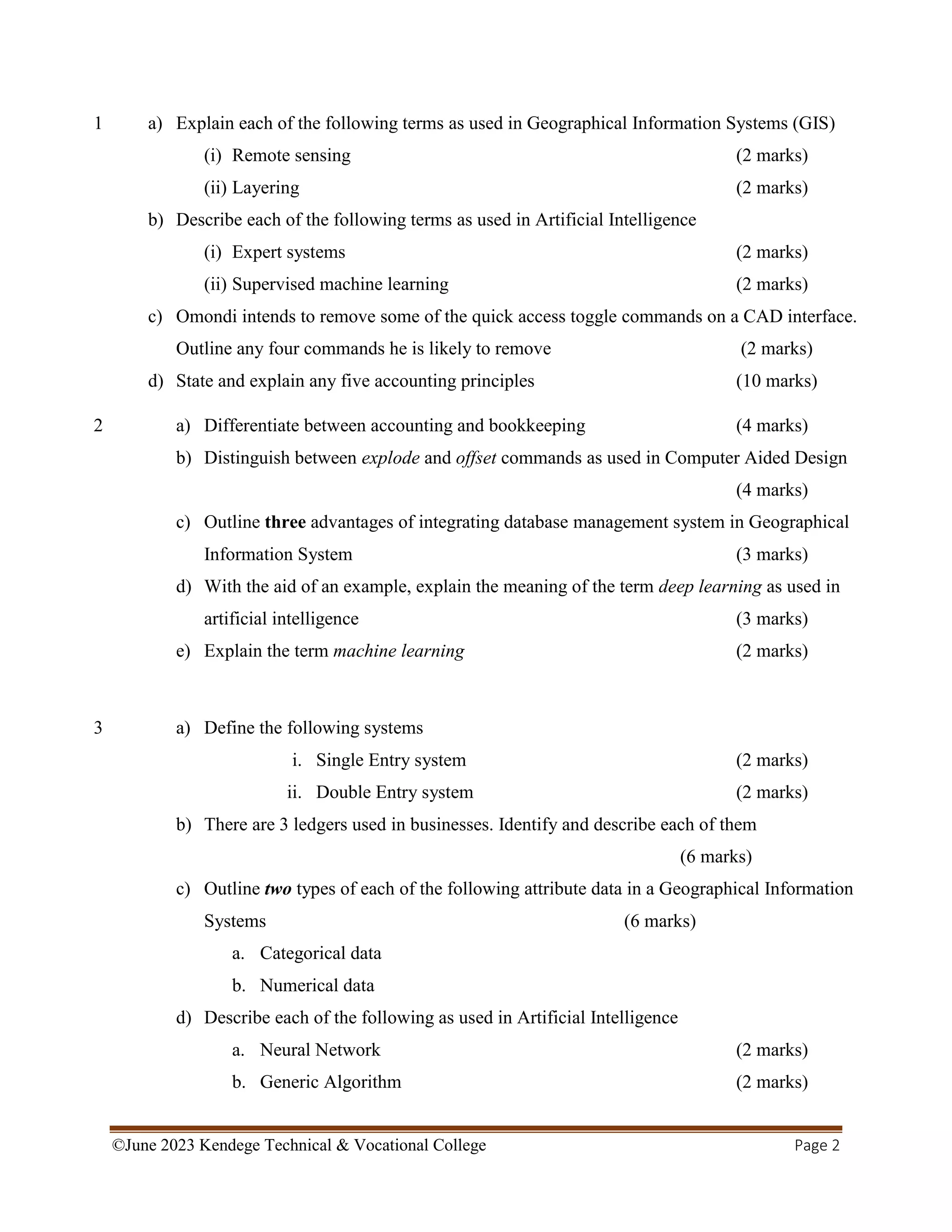 Computer Application II.docx | Technology & Computing