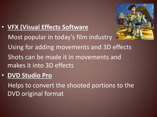 Computer application in film industry | PPTX