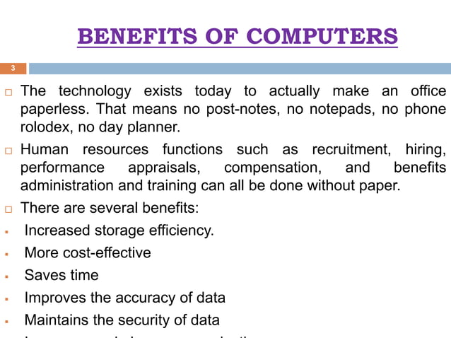 Computer application in hrm final | PPTX | Internet | Computing