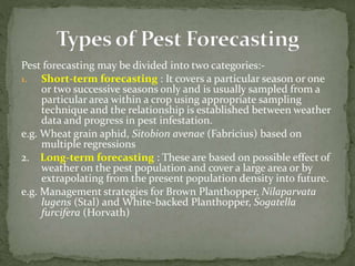 Computer application in pest forecasting | PPTX