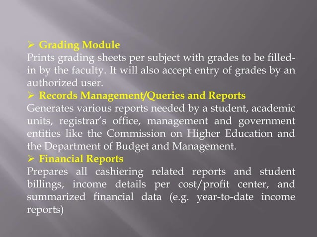 Computer application in school management plm | PPT