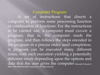 Computer application in school management plm | PPT