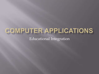 Computer application in school management plm | PPT