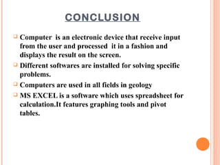 Computer application in solving petrological problems | PPT