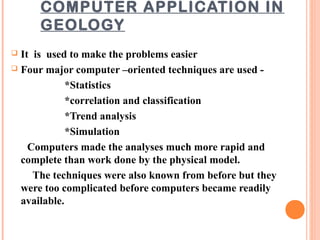 Computer application in solving petrological problems | PPT