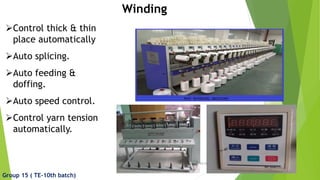 Computerised spinning section | PPT