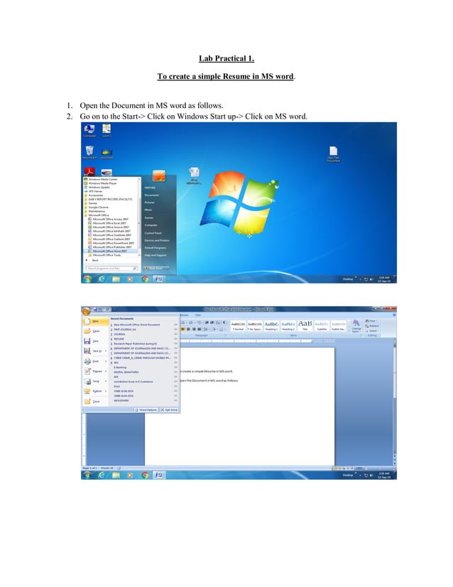 Computer application lab file | PDF