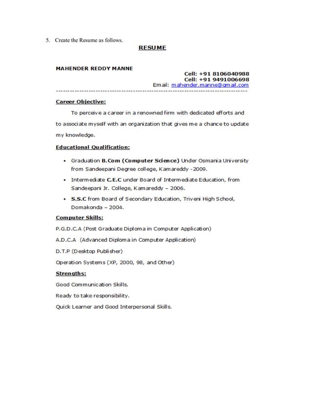 Computer application lab file | PDF