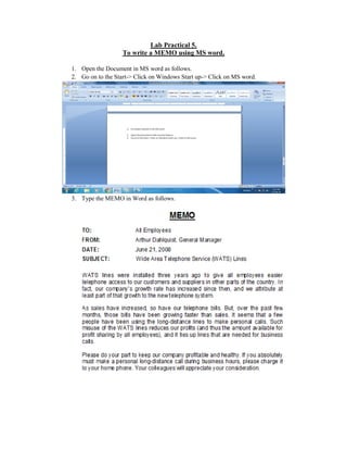 Computer application lab file | PDF