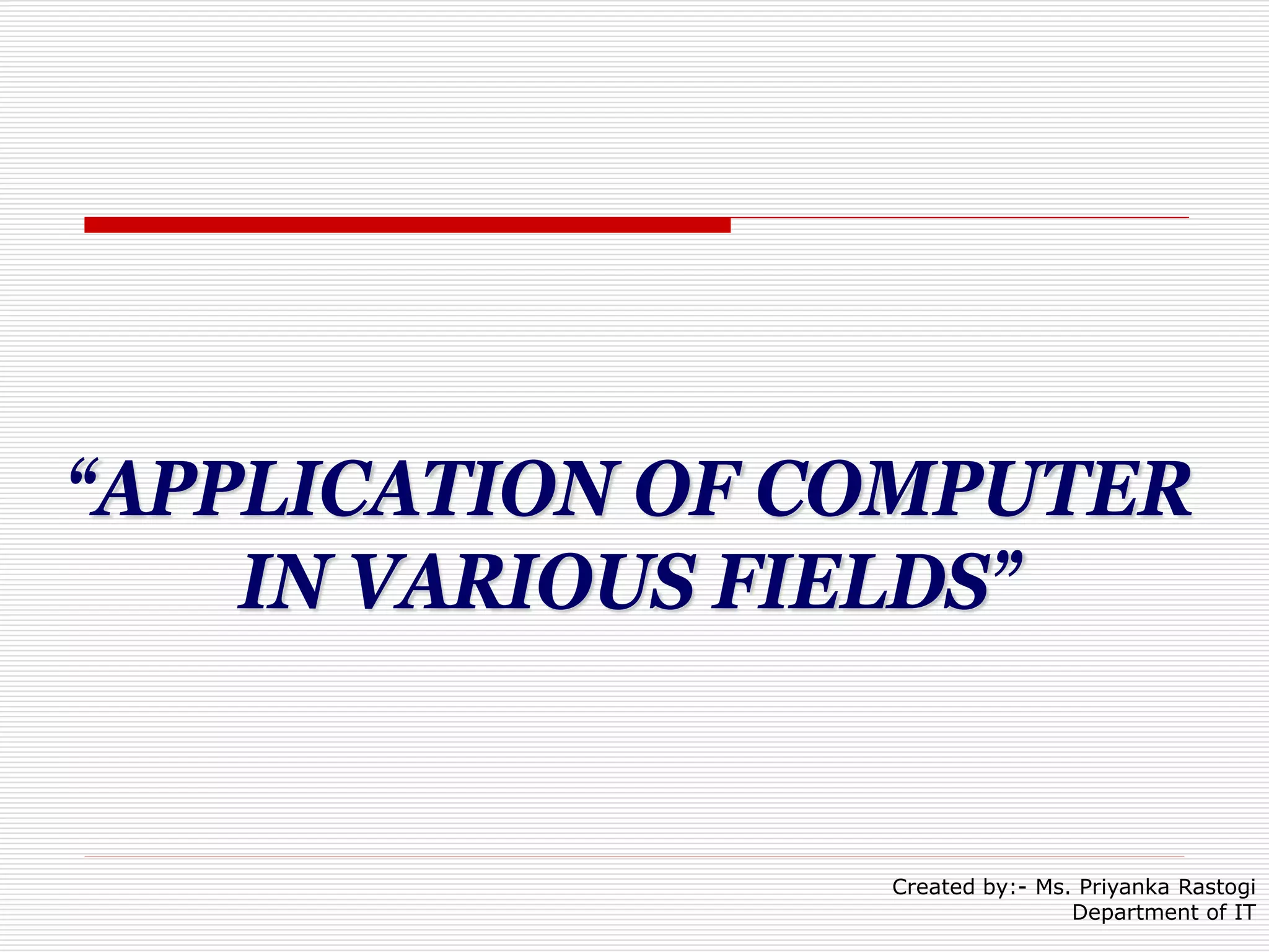 Computer applications. | PDF