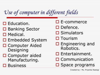 Computer applications. | PPT