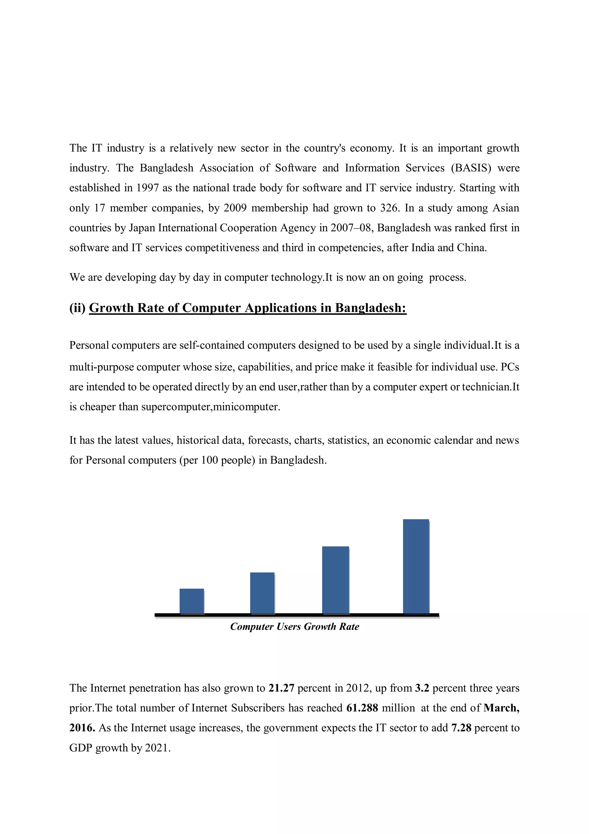 Uses of computer in Bangladesh | PDF