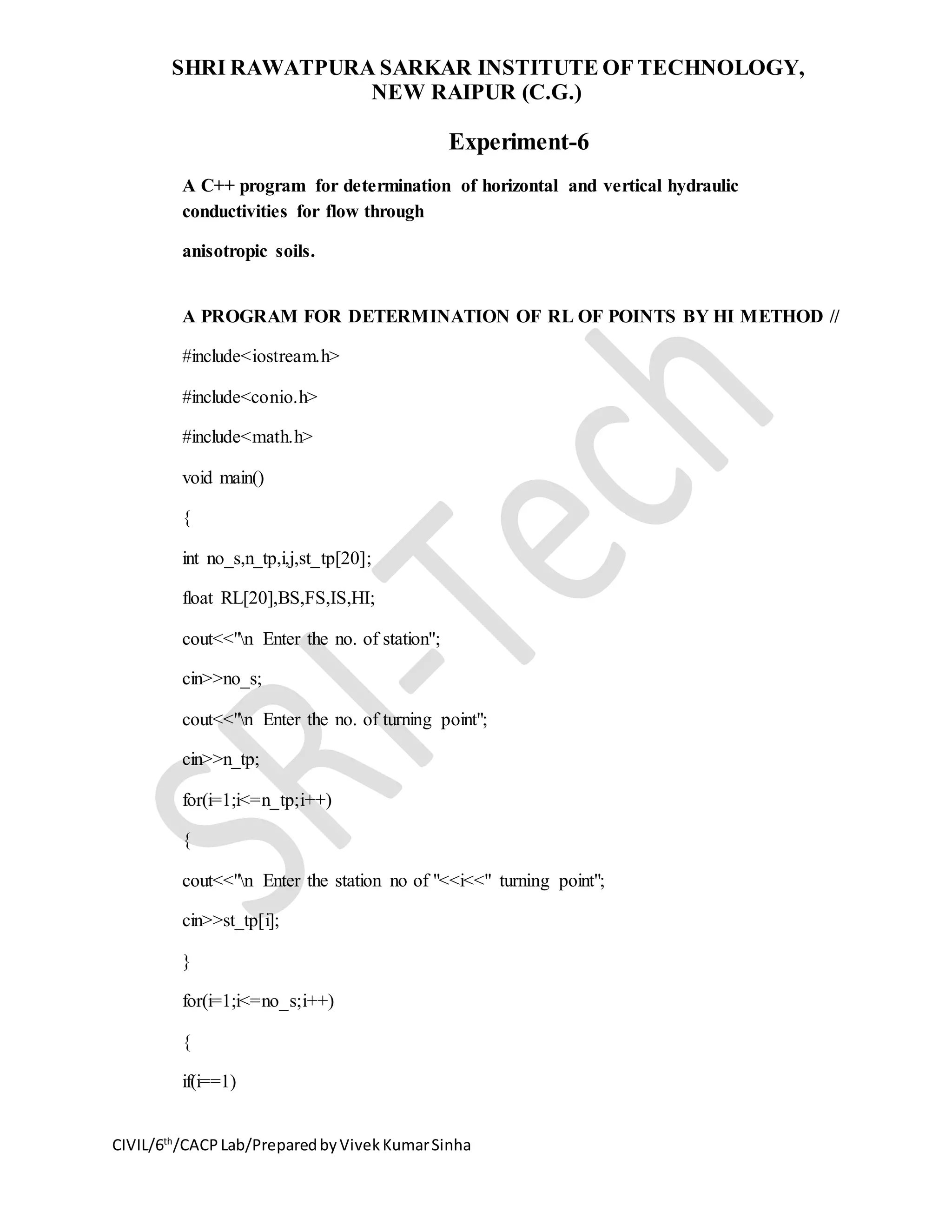 Computer applications in civil engineering lab | DOCX