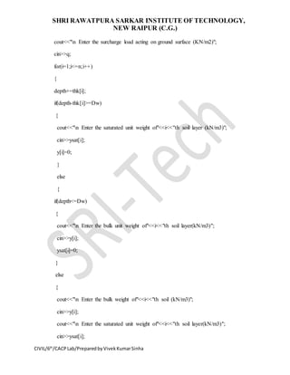 Computer applications in civil engineering lab | DOCX